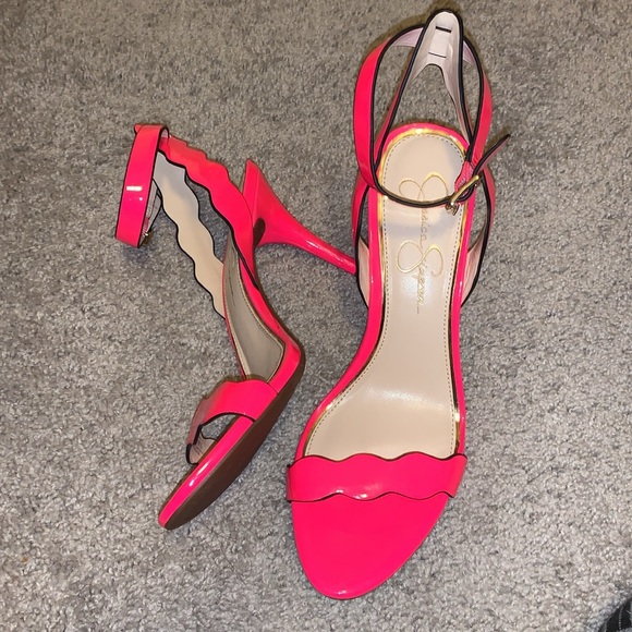 Jessica Simpson | Shoes | Jessica Simpson Pink Neon Patent Leather ...